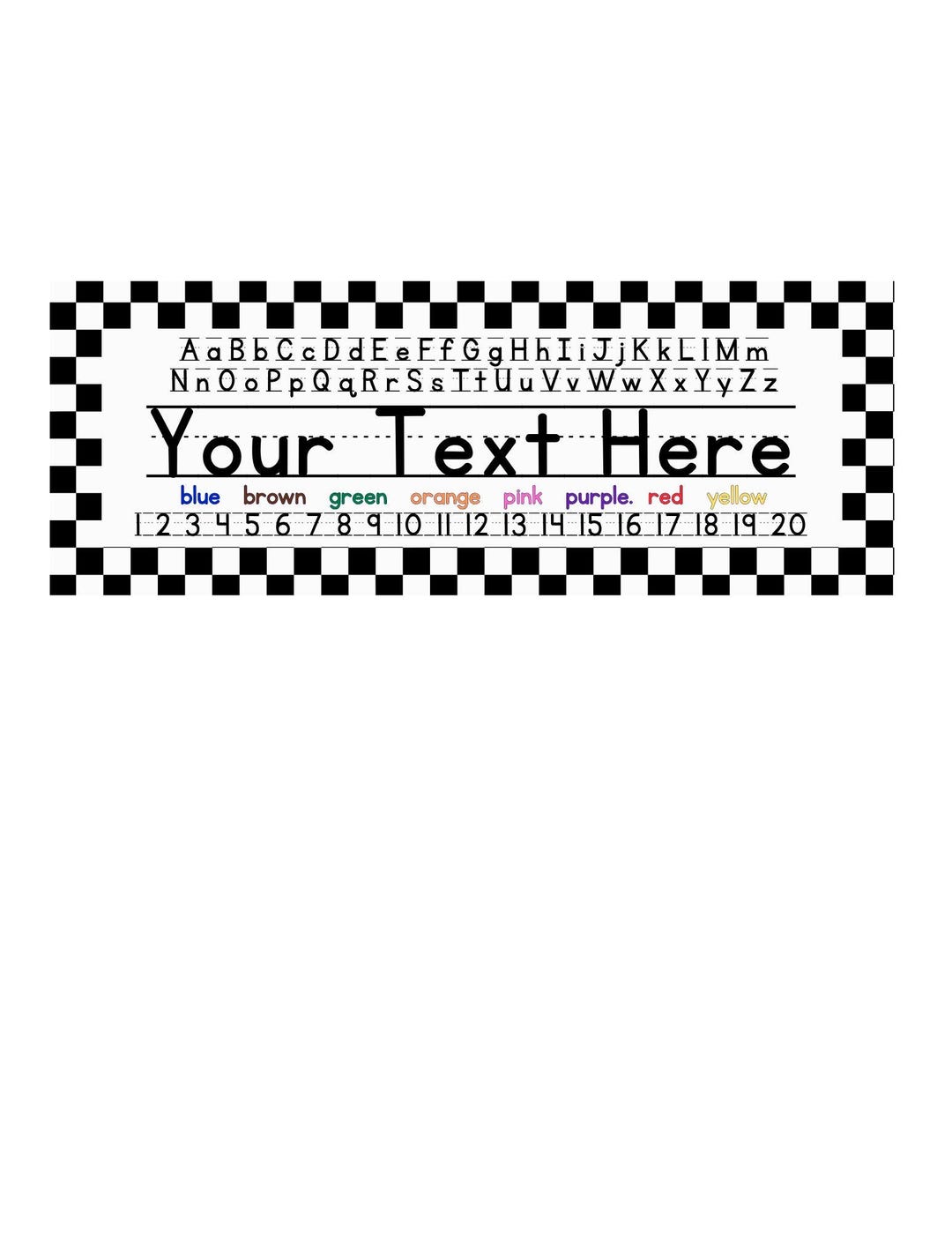 Customizable Classroom Student Name Tag - Teacher Instant Download ...
