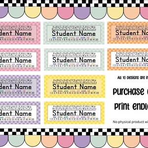 Customizable Classroom Nameplate Desk Template - Teacher Instant ...