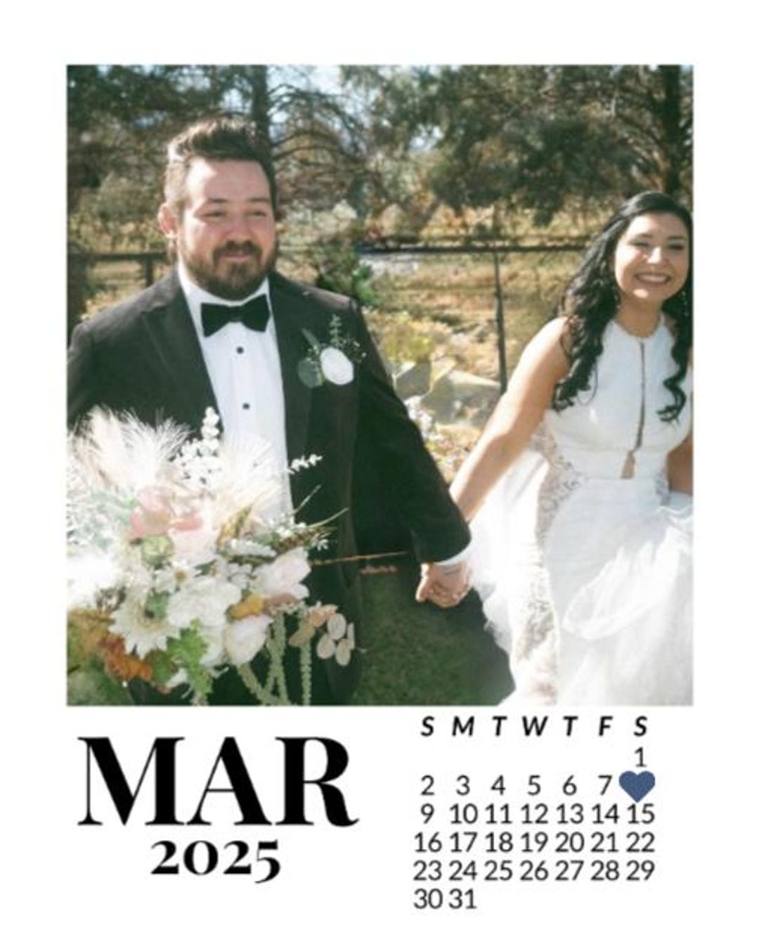 Polaroid-style 12-month Calendar With Personalized Photos | Printable ...