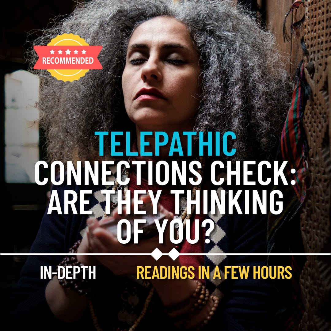 Telepathy Reading: Are They Thinking of You? Same Day Insight - Etsy