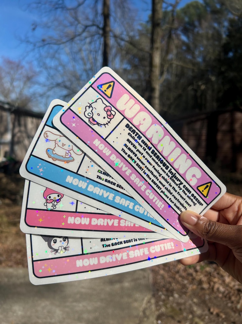 Cinnamoroll Car Warning Sticker - Etsy