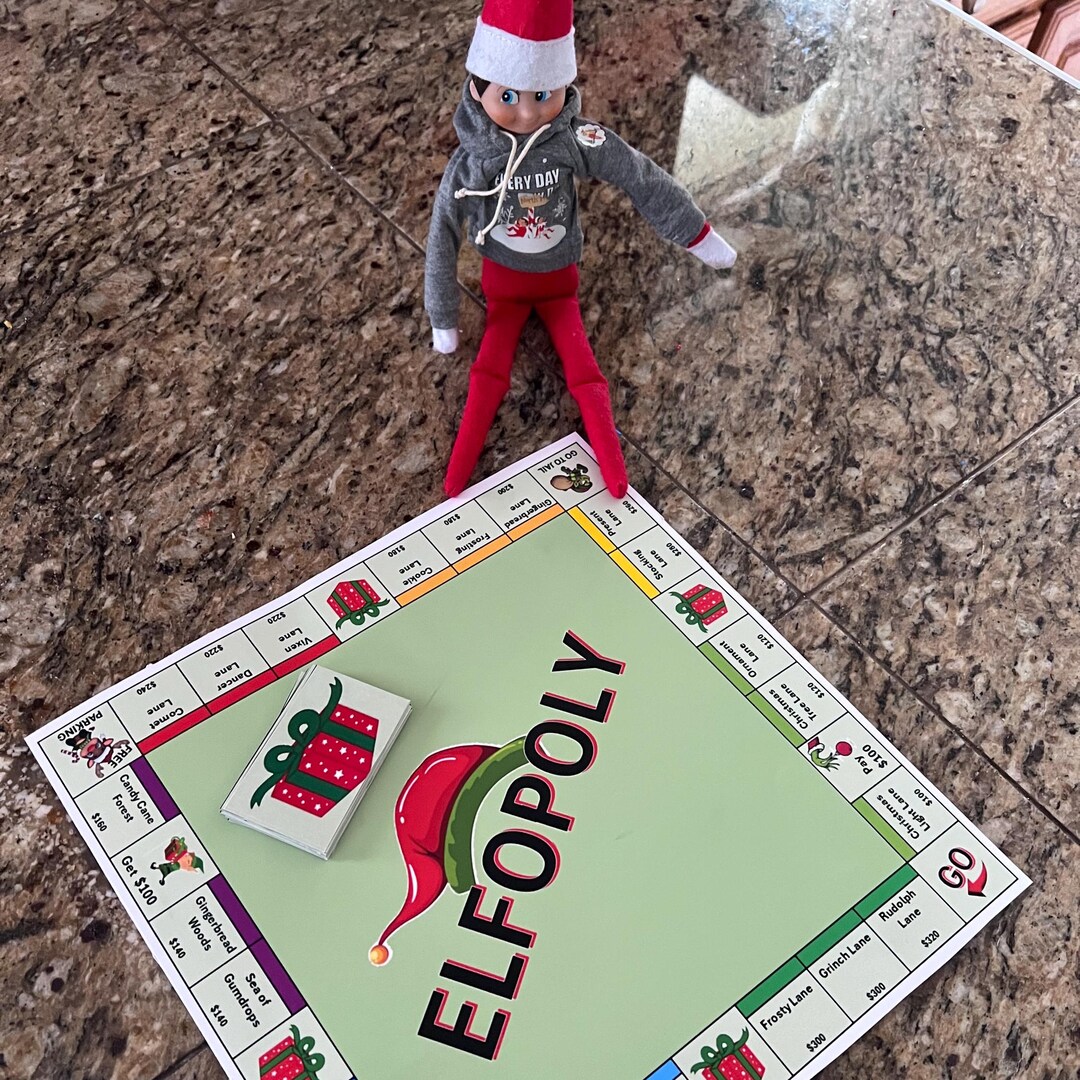 Elfopoly a Board Game to Be Used as an Elf on the Shelf Prop or With ...