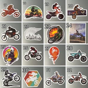 Motocross Stickers, Dirt Bike Stickers for Laptops, Skateboards, Phones ...