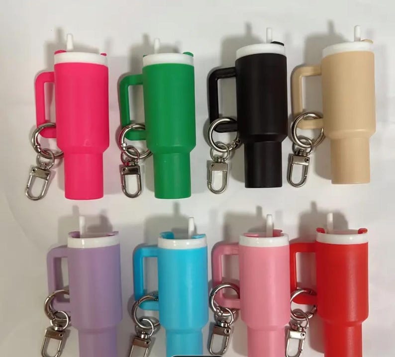 Miniature Tumbler Keychain With Removable Lid, Gift Holiday Accessory ...