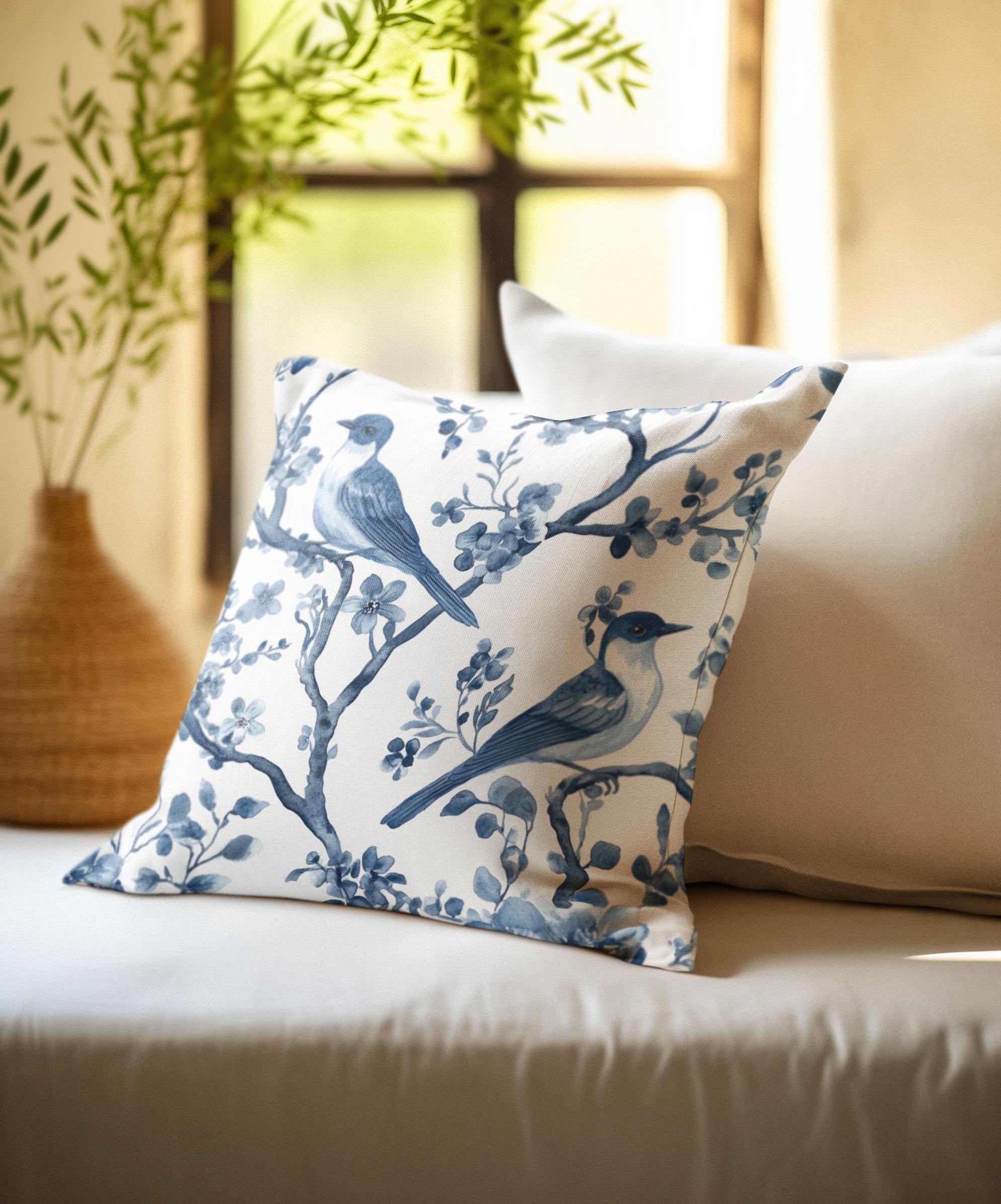 Toile De Jouy Square Throw Pillow, Toile Throw Pillow, French Toile ...