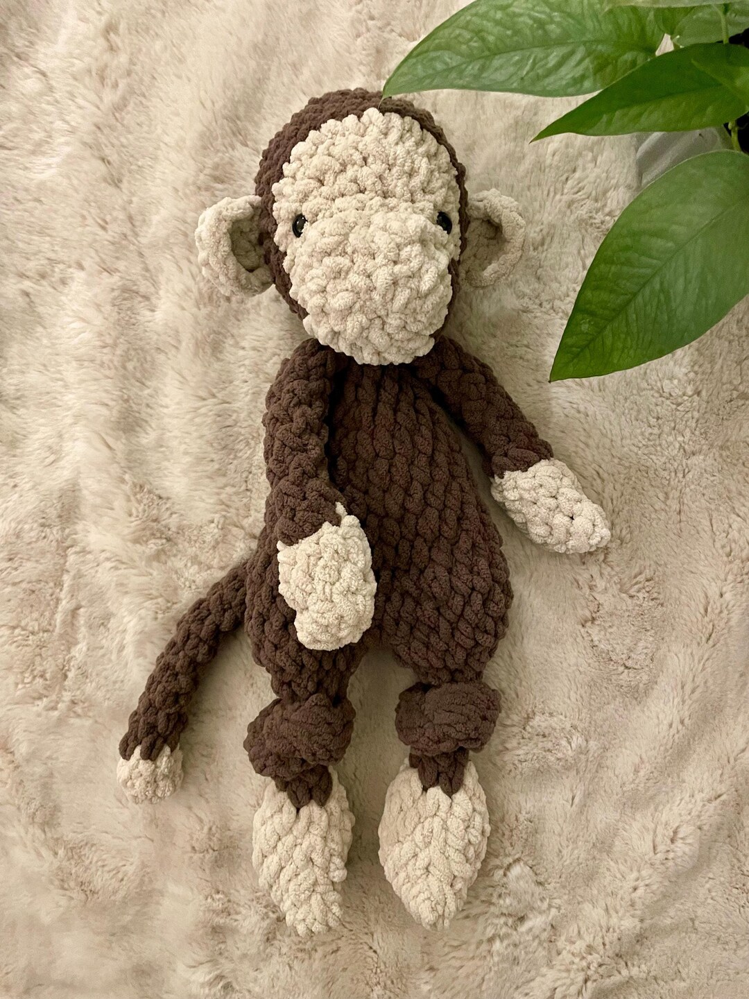 Crochet Monkey Lovey - Etsy