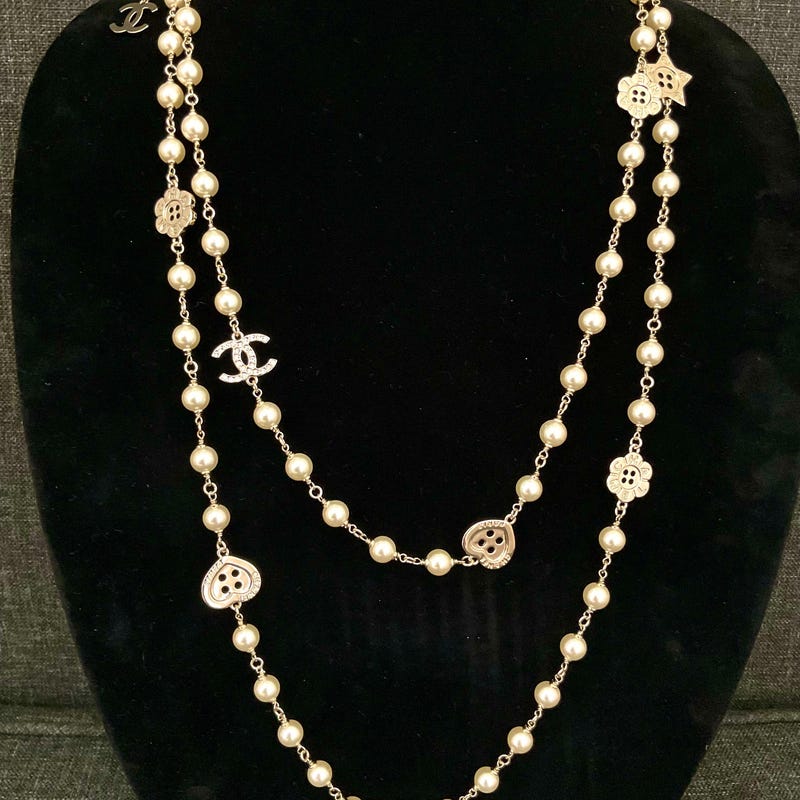 Chanel Logo Necklace - Etsy UK