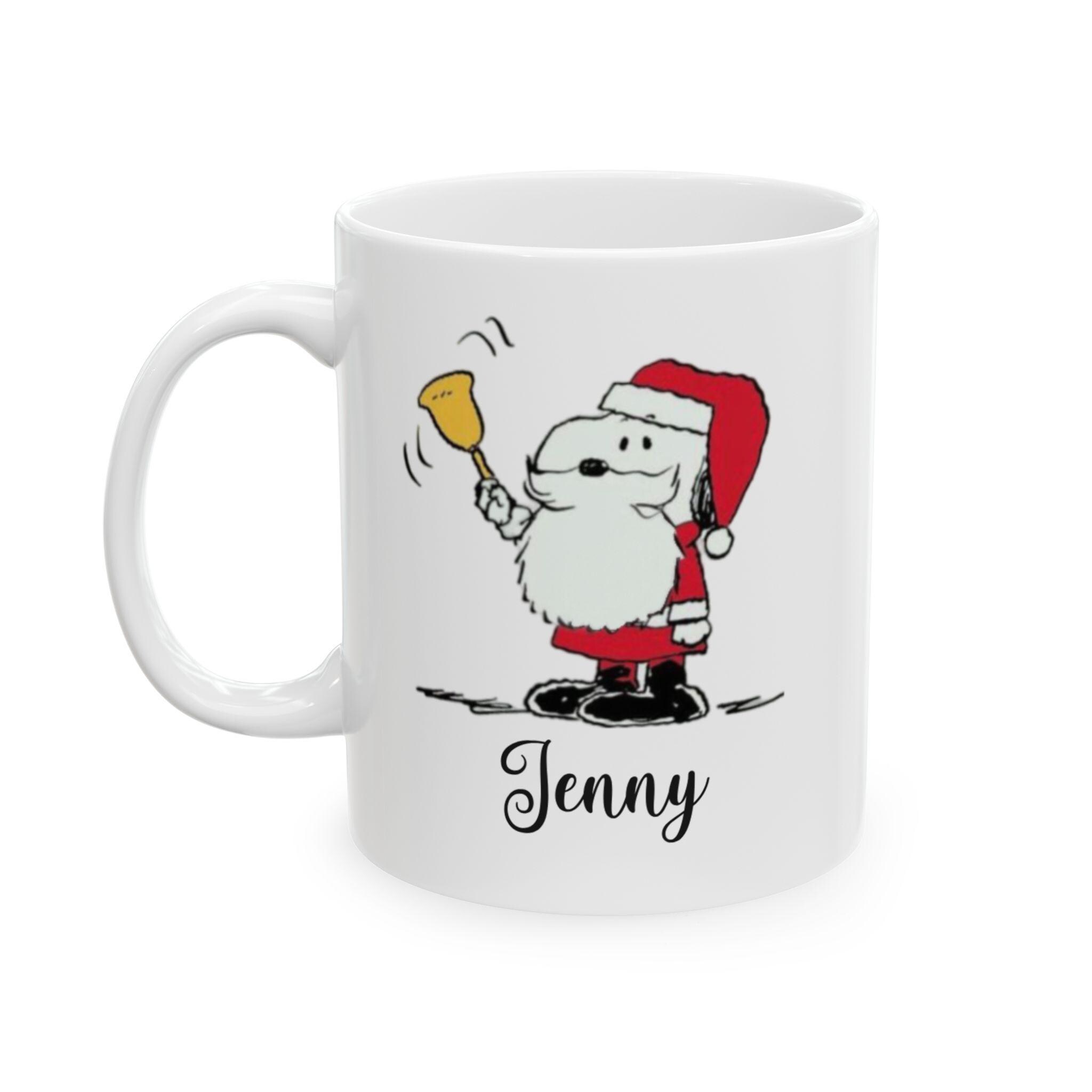 Personalized Christmas Snoopy Mug, Custom Christmas Snoopy Mug, Charlie ...