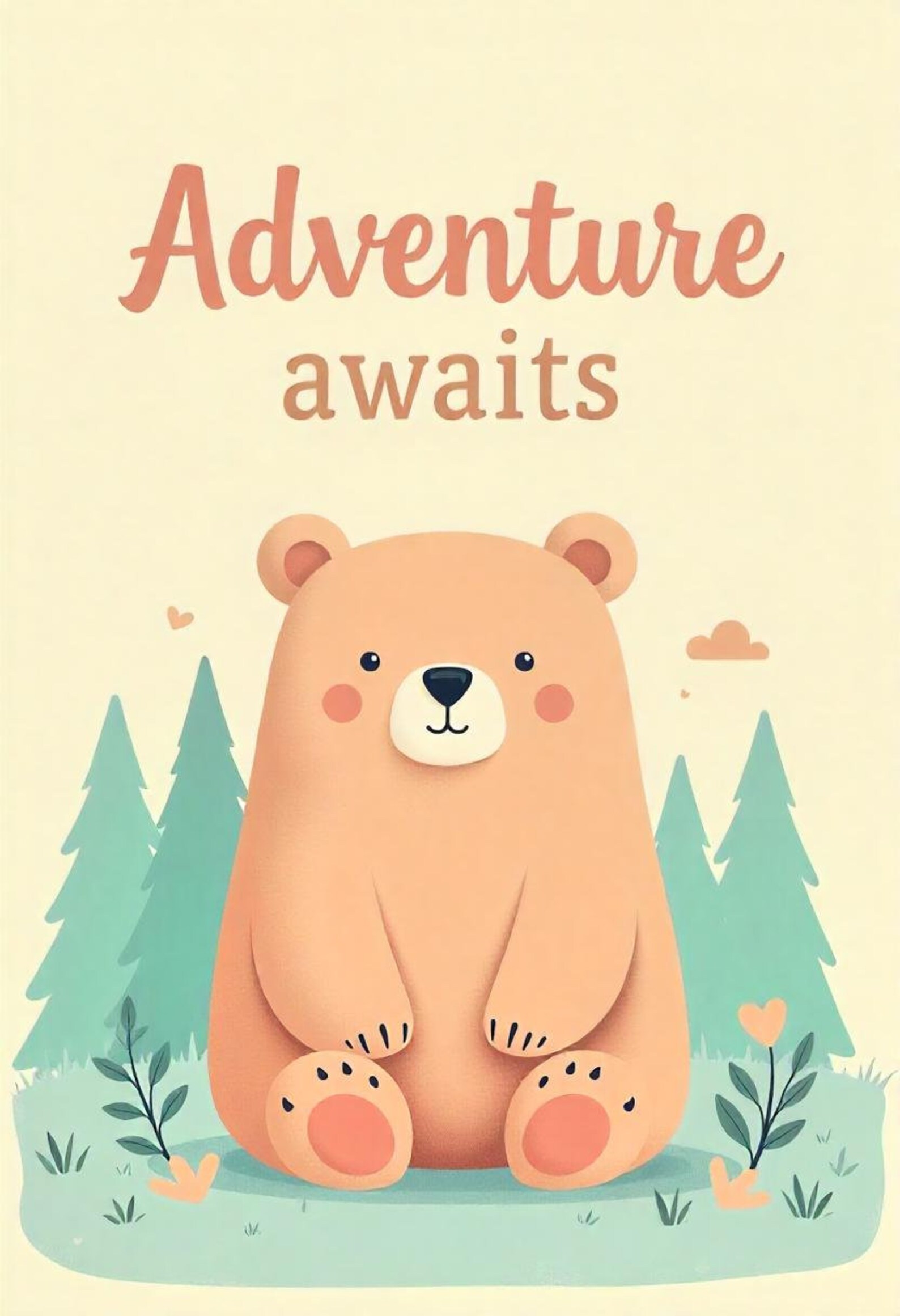 Printable Downloadable File: Retro Style 'adventure Awaits' Poster for ...