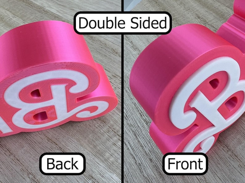 Barbie Style Name Sign - Double Sided! - Etsy