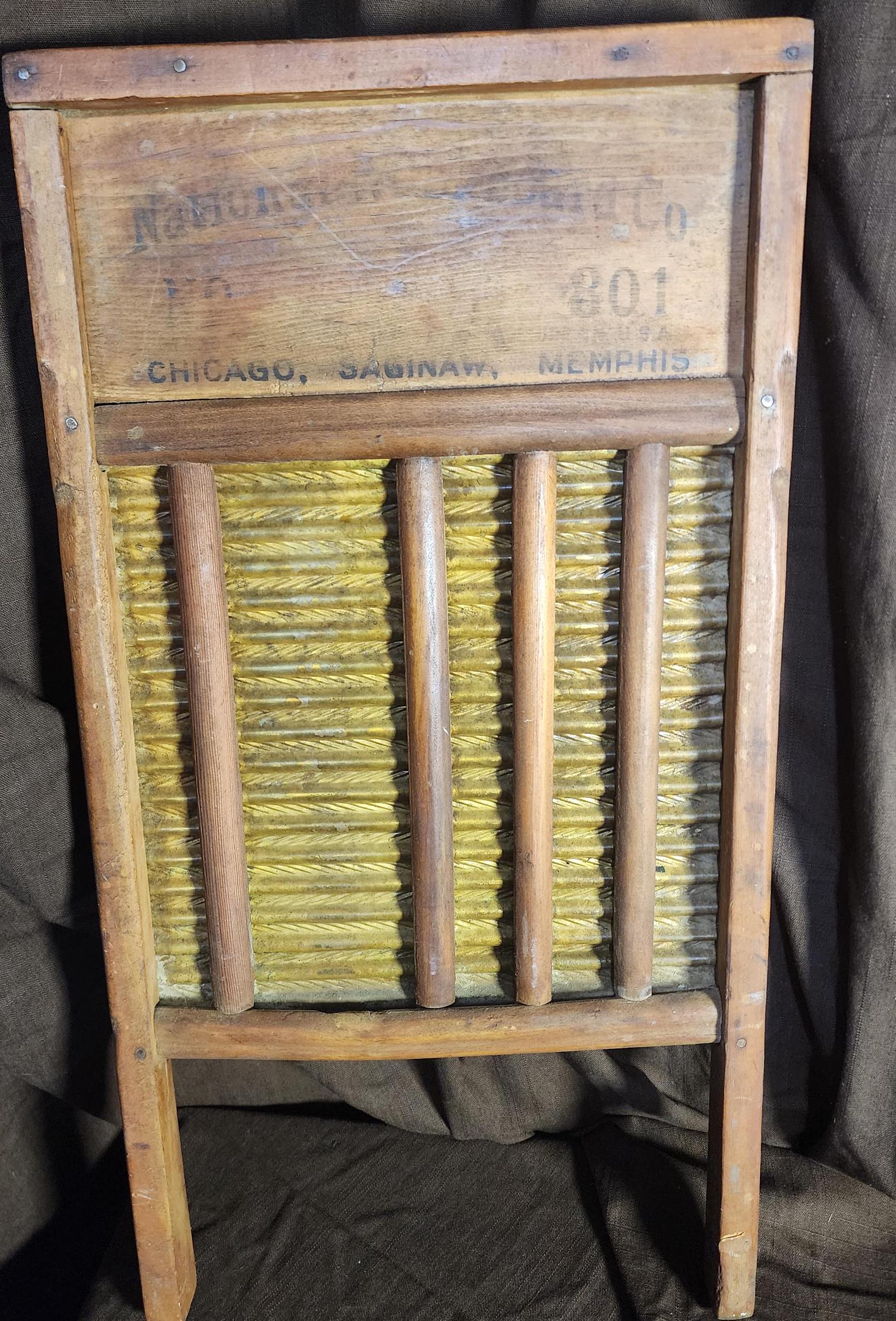 Antique National Washboard Made in the USA, Chicago, Saginaw, Memphis ...