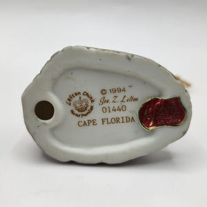 Vintage Geo Z Lefton Cape Florida Lighthouse 1994 Handpainted Ornament ...