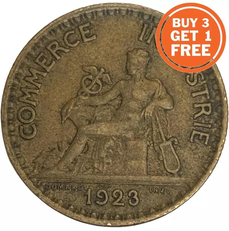 1 French Franc 1920-1927 Choose the Date - Etsy