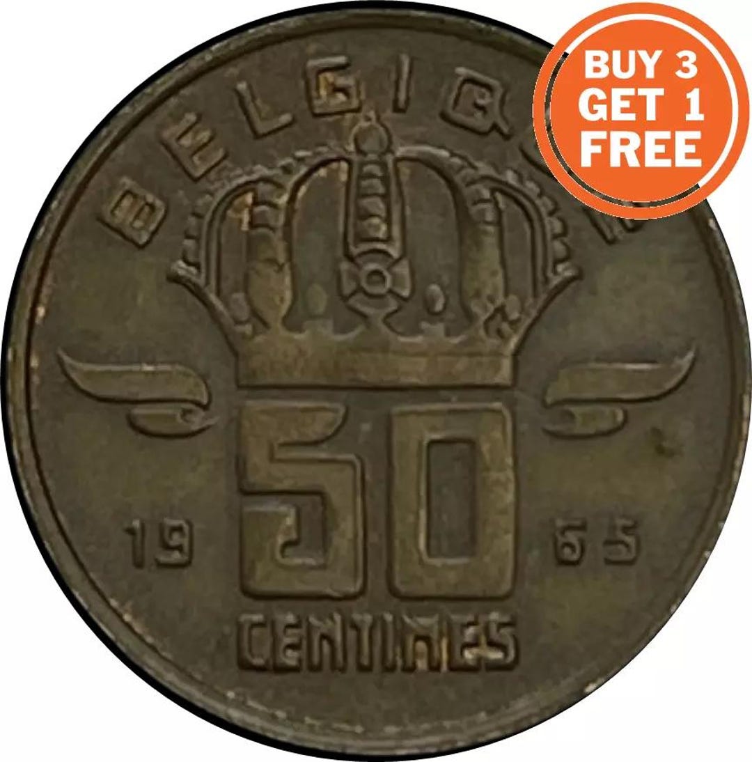 50 Belgian Cent - French (que) / Dutch (ie) - Choose the Date From 1952 ...