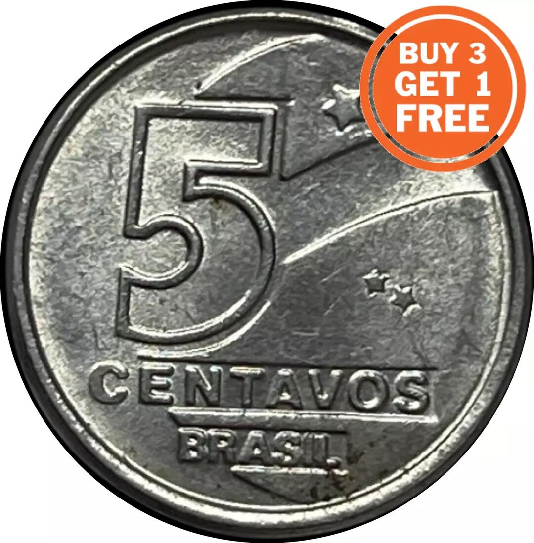 5 Brazilian Centavos Coin-choice of Date From 1989-1990-brazil/brasil ...