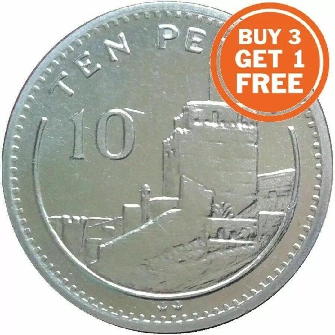 Gibraltar 10p Ten Pence Coins 1988-2017 Choice of Date - Etsy