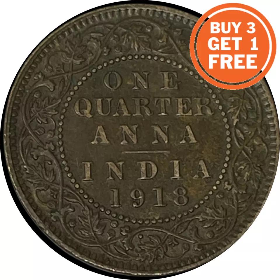 1/4 Indian Anna Coin-choice of Date From 1835-1936-india - Etsy UK