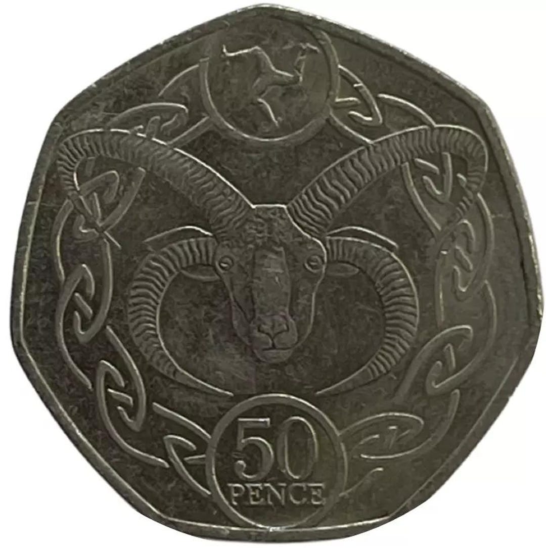 Isle of Man 50p Fifty Pence- Choice of Year and Die Mark - Etsy UK