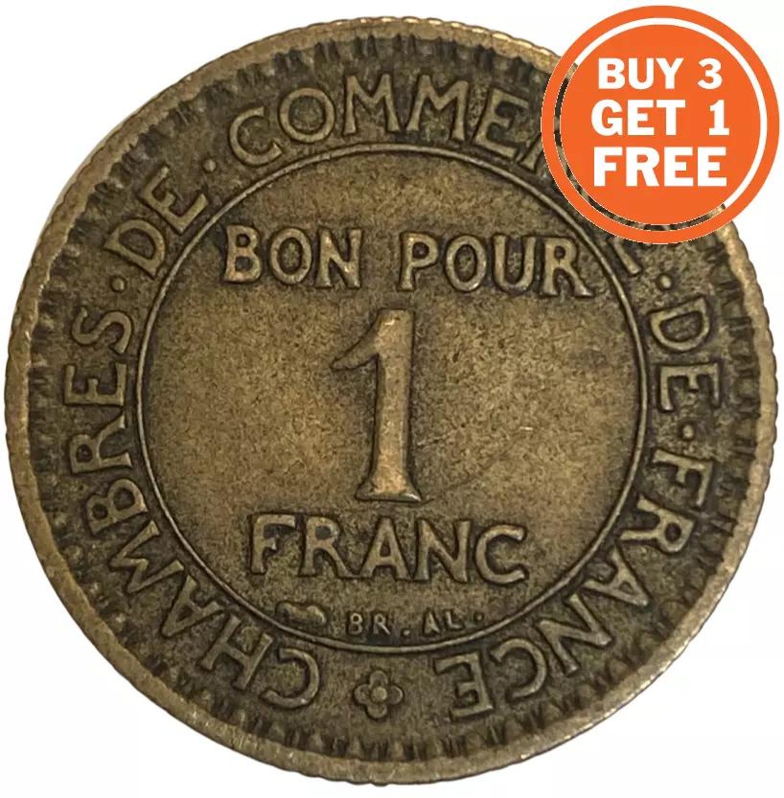 1 French Franc 1920-1927 Choose the Date - Etsy