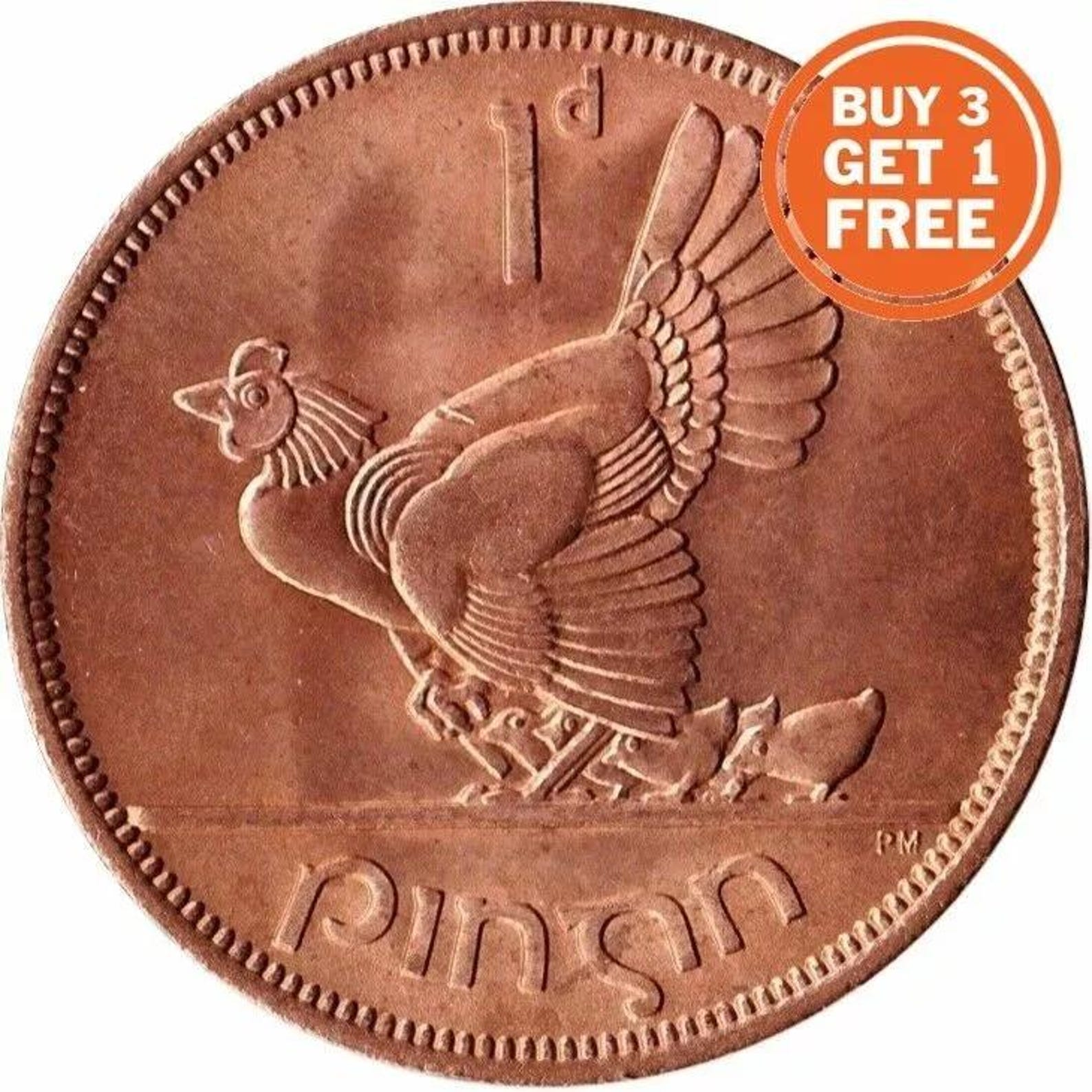 Ireland One Penny Coin, Pingin Irish, Eire Choice of Date 1928-1968 - Etsy