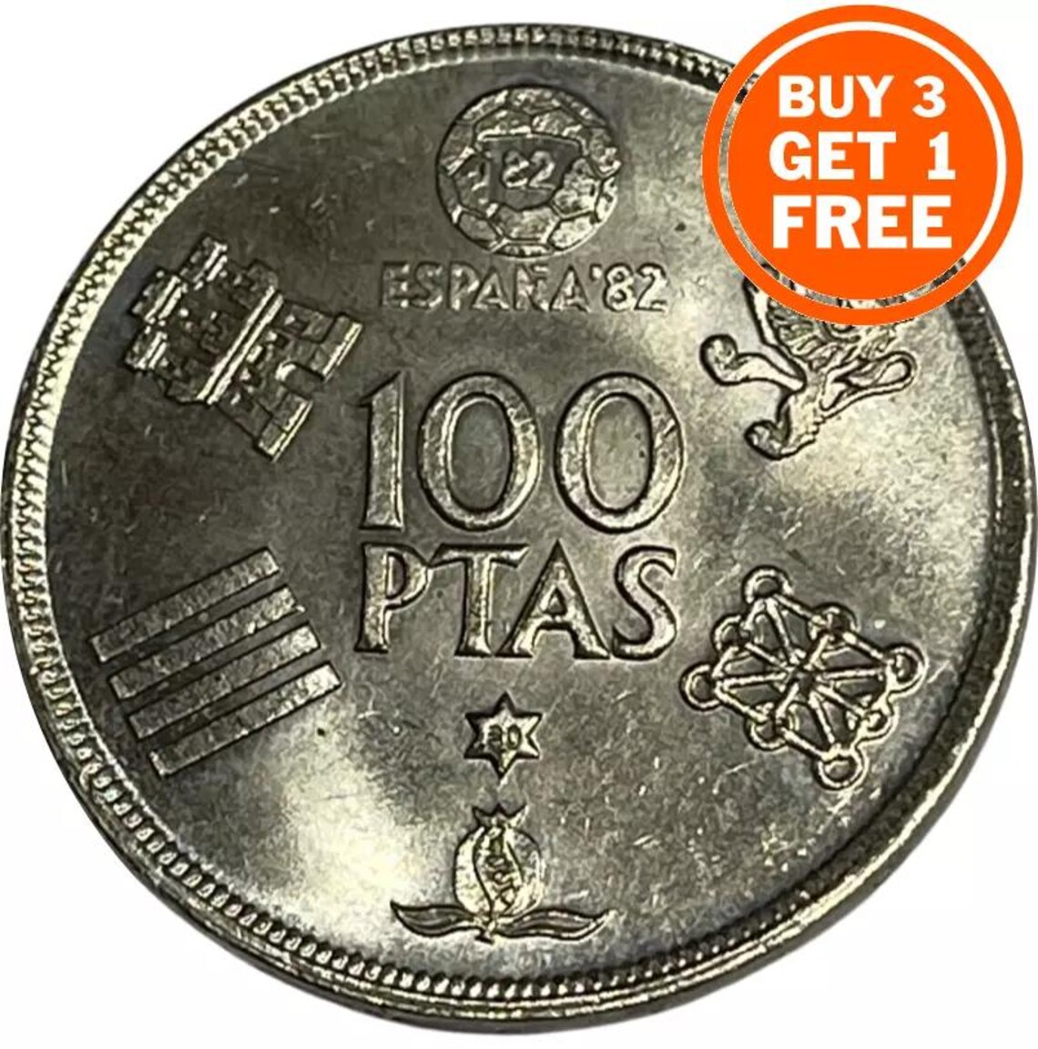 100 Pesetas Spanish Coin - 1980- Spain - Etsy