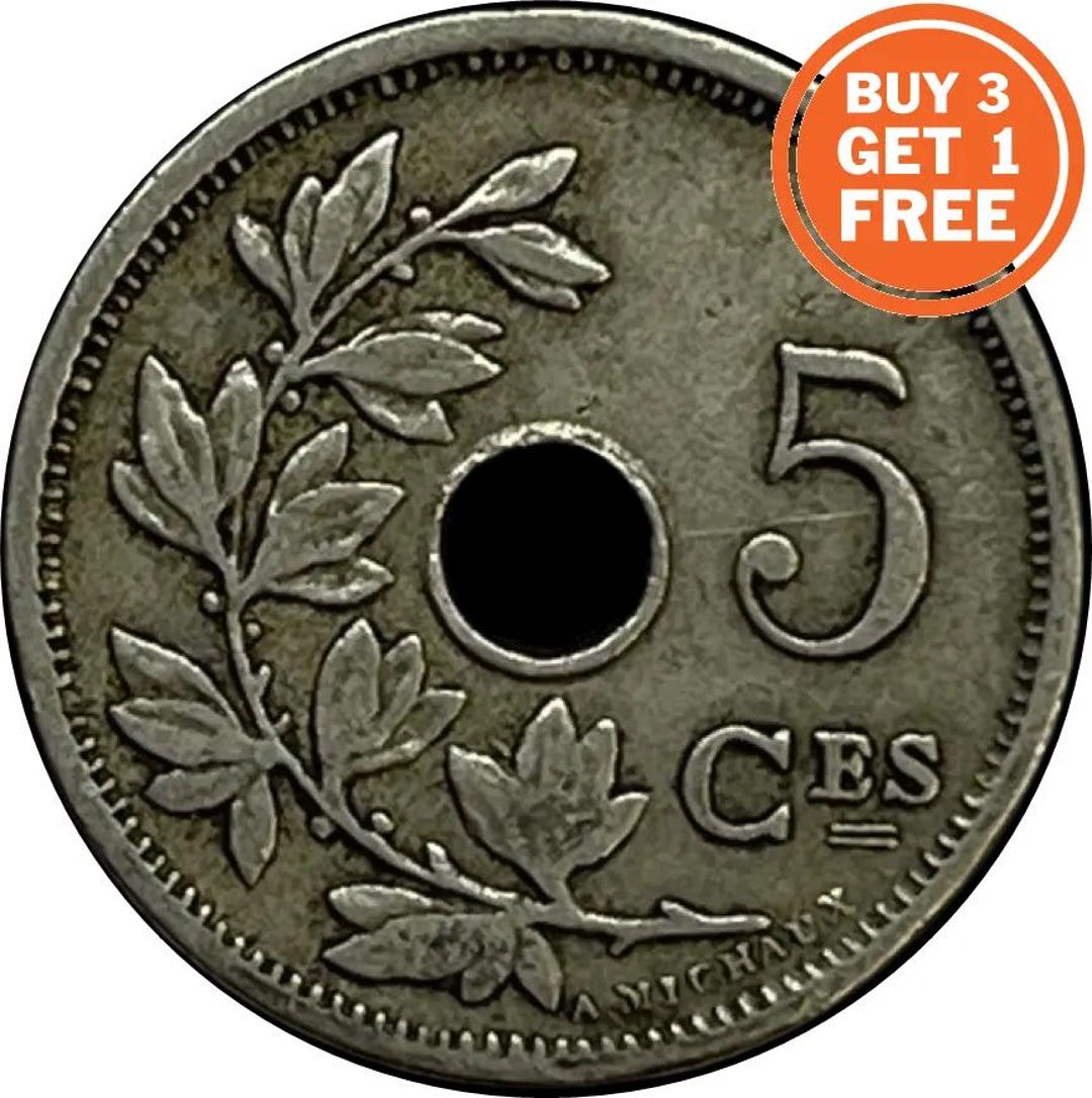 5 Belgian Cent - French (que) - Dutch (ie) - Choose the Date From 1901 ...