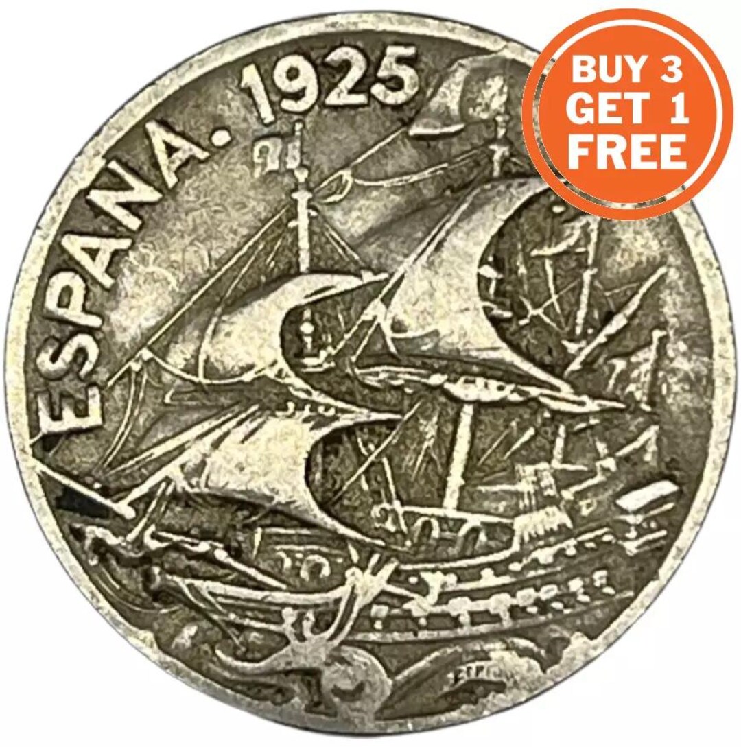 25 Centimos- Caraba - 1925 - Spain - Etsy