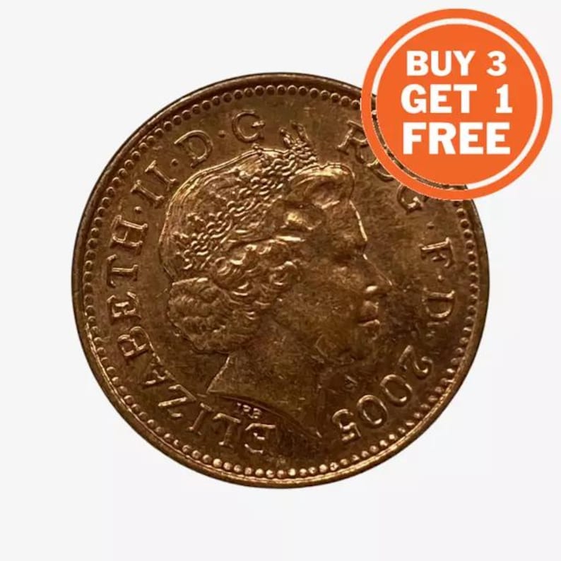 1971-2020 Elizabeth II Decimal One Penny Coin - Choose Your Date - Etsy