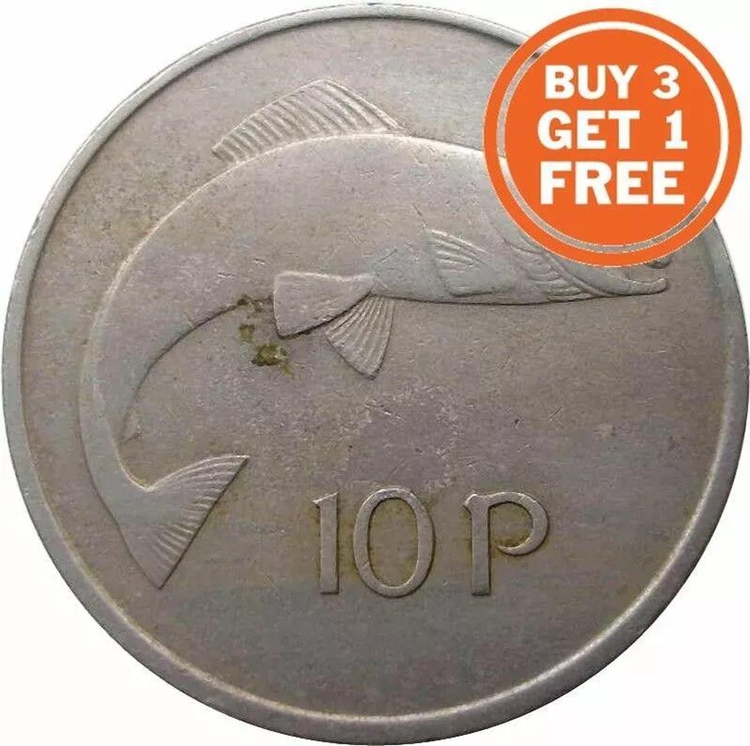 Ireland Ten Pence 10 Pingin, Irish Eire Decimal Choice of Date 1969 ...