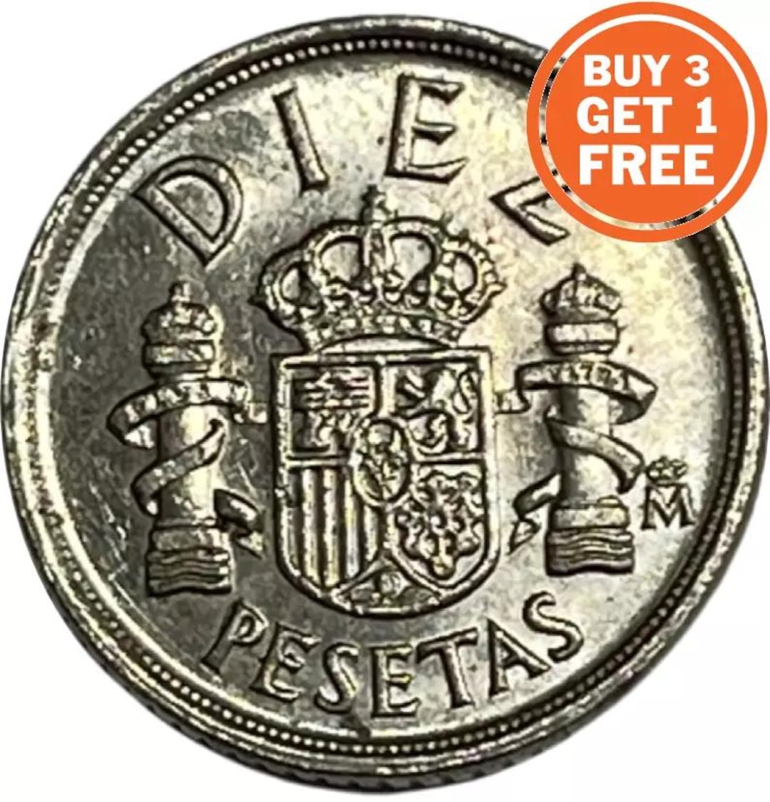 10 Pesetas- Spanish Coin- Choice of Date 1983-2000- Spain - Etsy