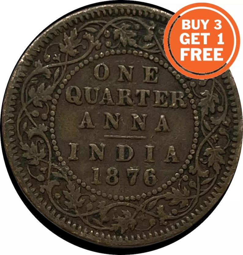 1/4 Indian Anna Coin-choice of Date From 1835-1936-india - Etsy UK