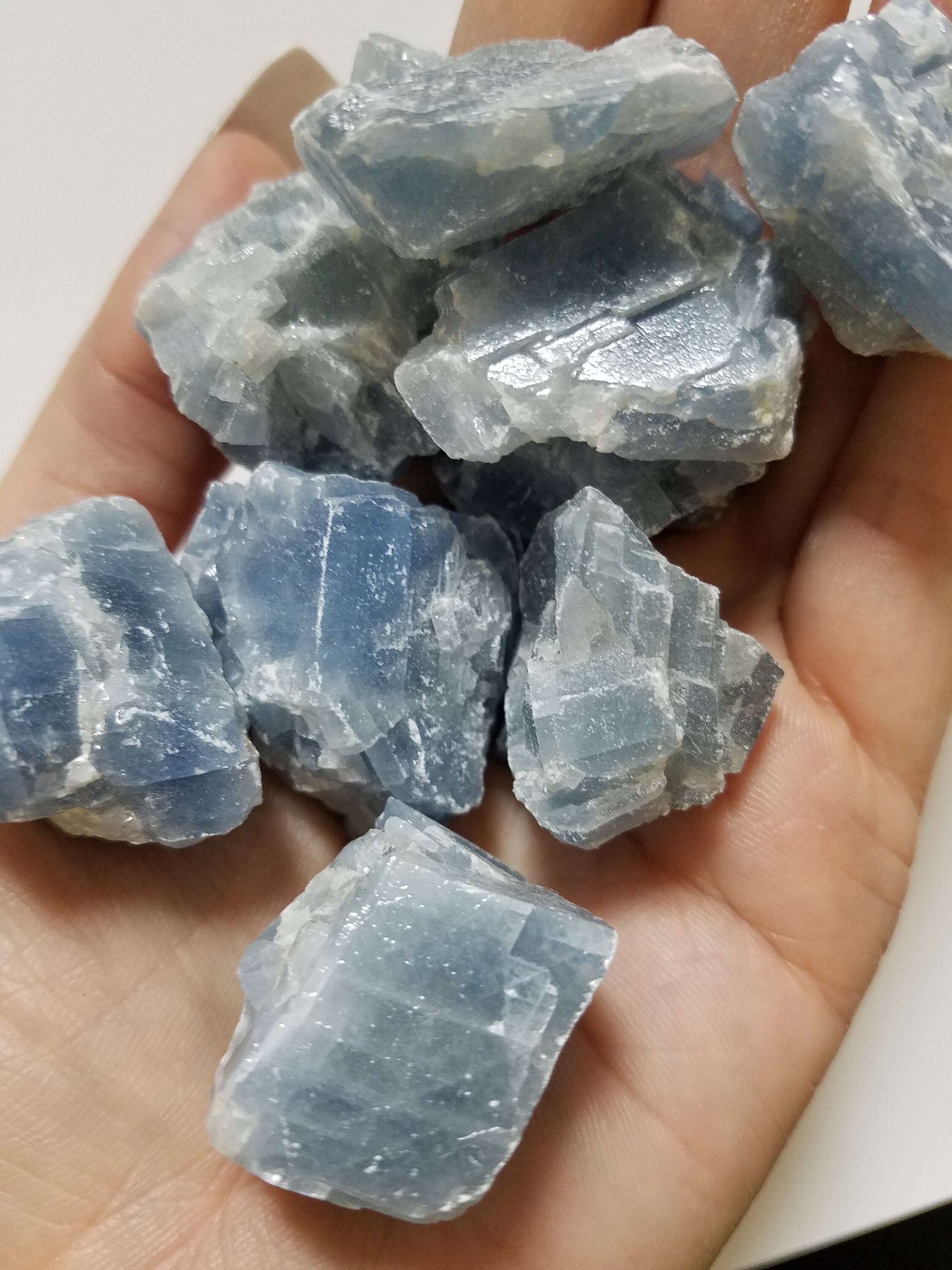 Blue Calcite Natural Raw Rough Gemstone SMALL The Stone of | Etsy
