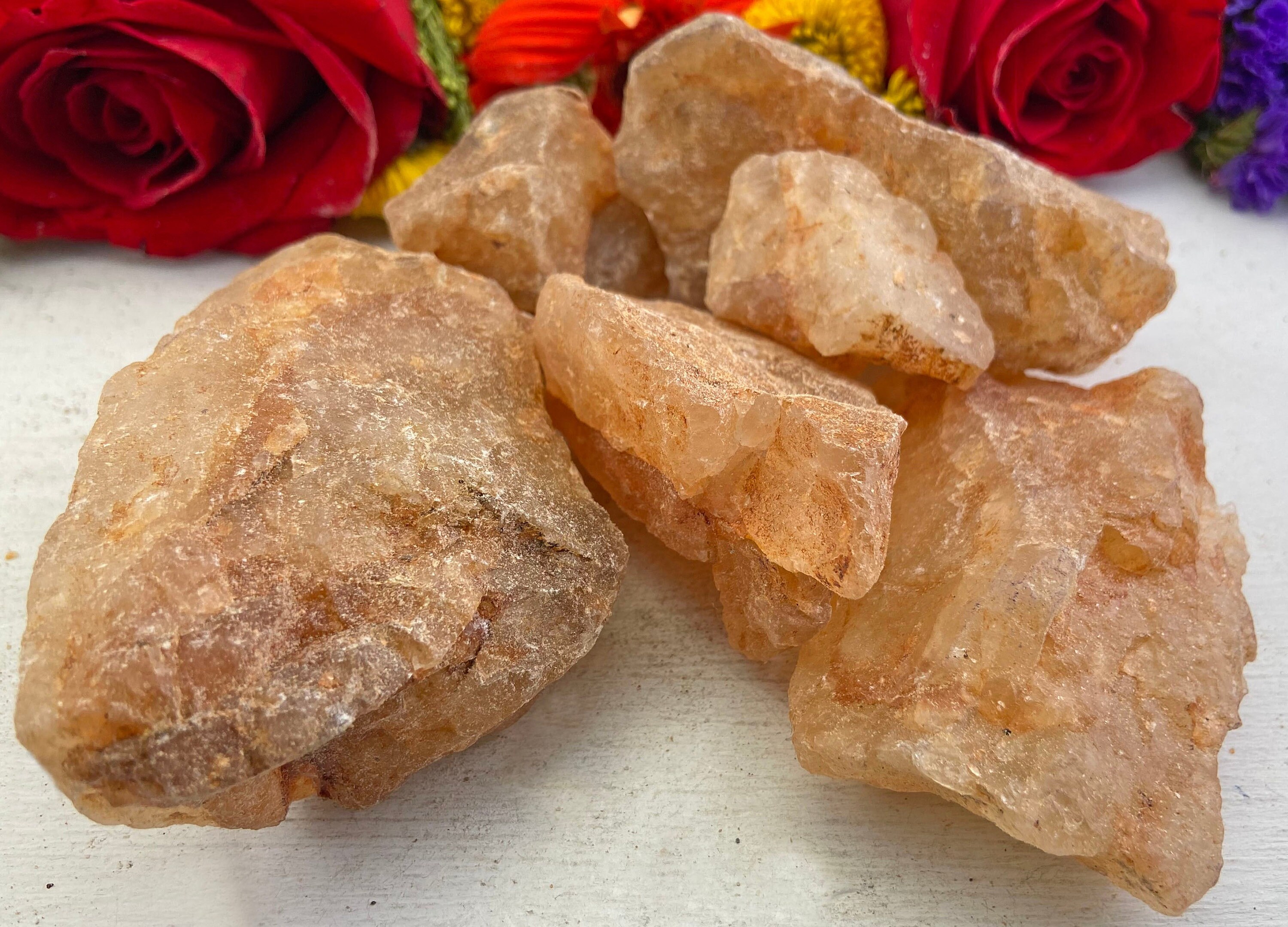 Hematoid Fire Quartz Natural Raw Rough Gemstone Gemstones Jewelry ...