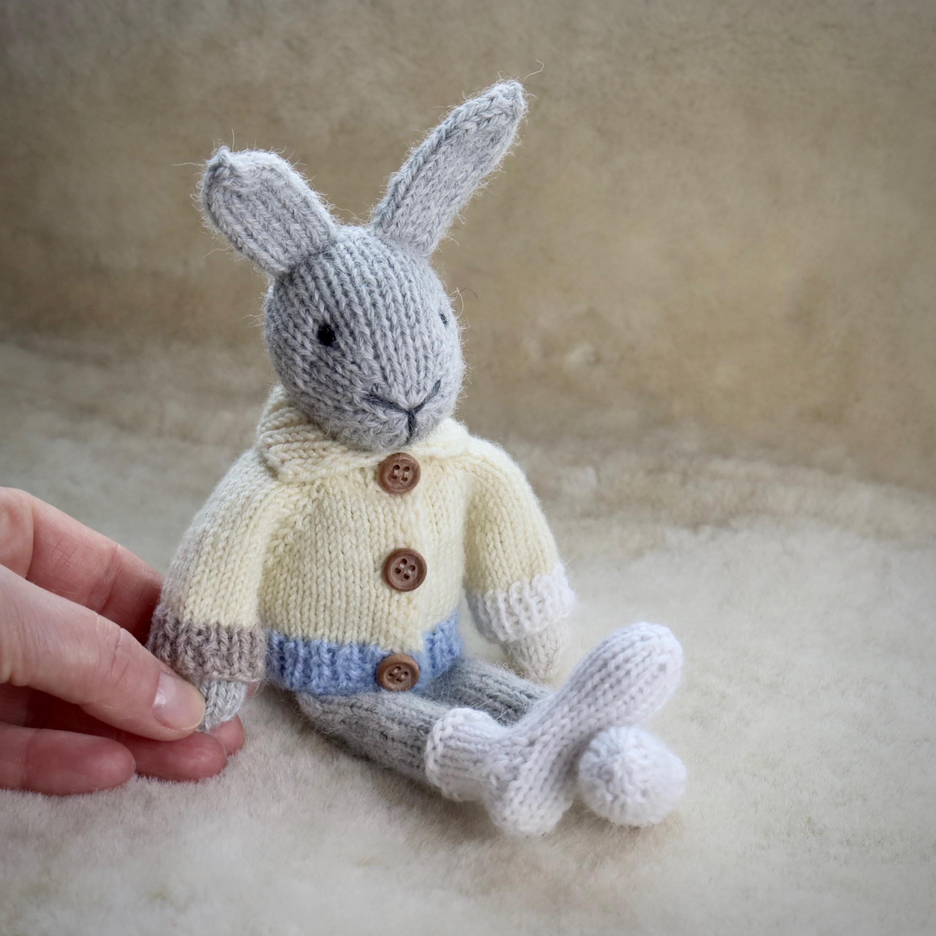 Sebastian the Bunny. Bunny KNITTING Pattern, Knitted Toy Tutorial - Etsy