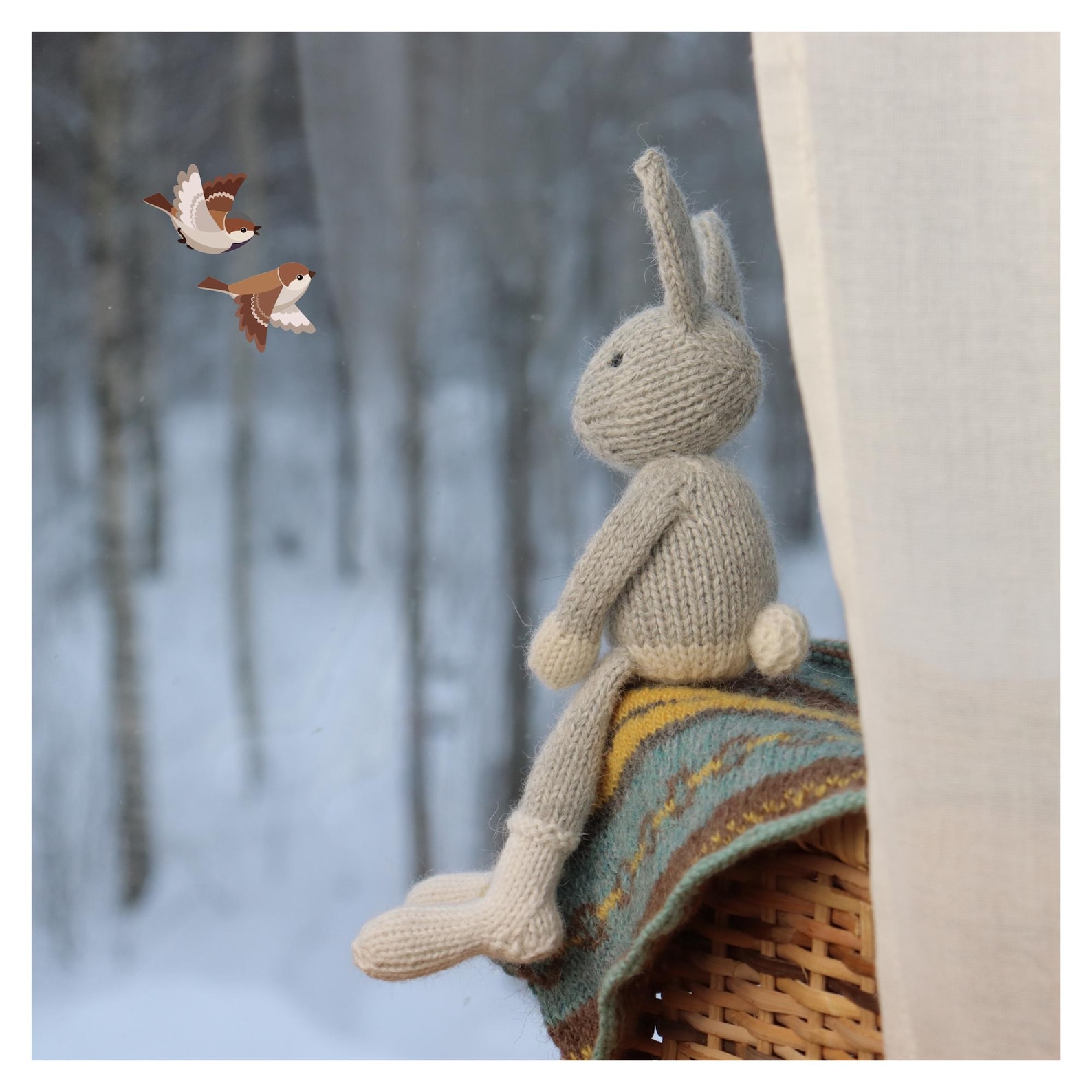 Sebastian the Bunny. Bunny KNITTING Pattern, Knitted Toy Tutorial - Etsy