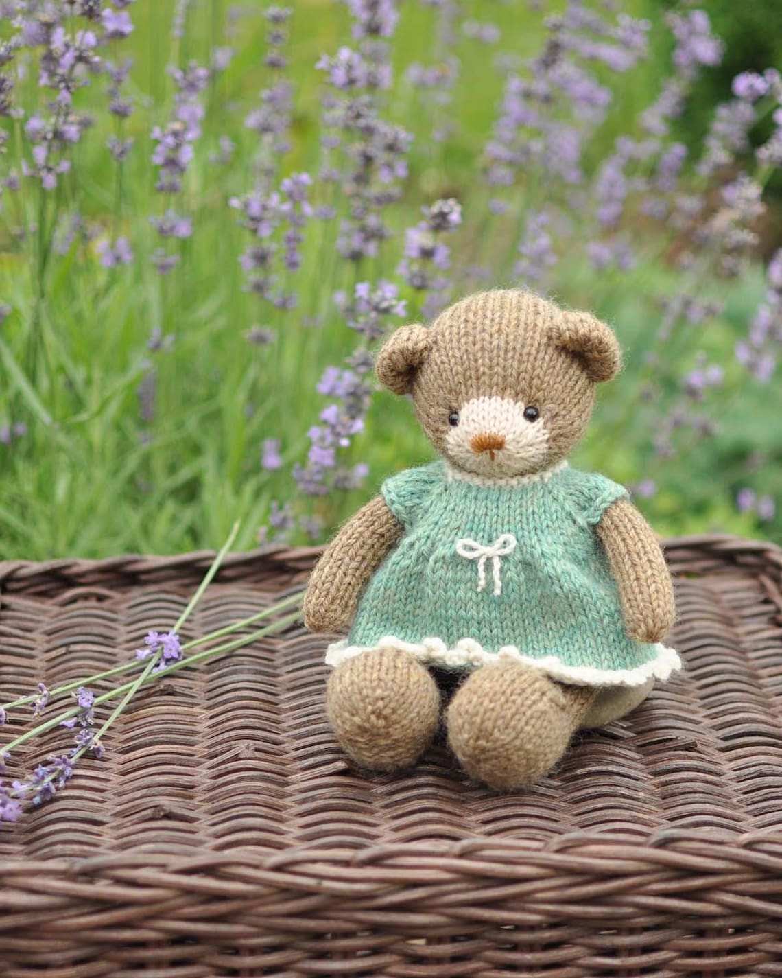 Coco and Toto the Bears. KNITTING Pattern. Bear With the Dress ...