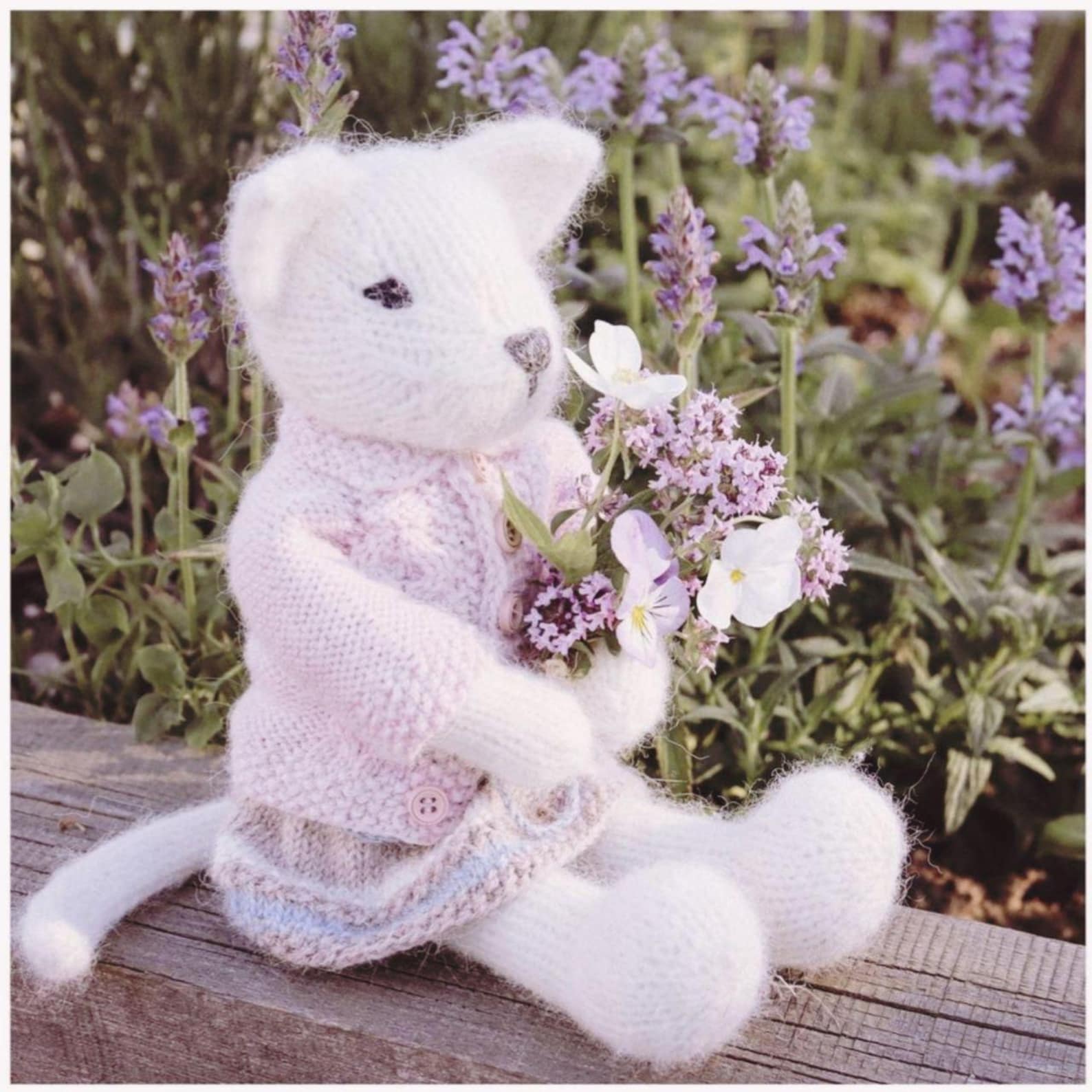 Cat Dominique KNITTING Pattern, Stuffed Animal Patterns - Etsy