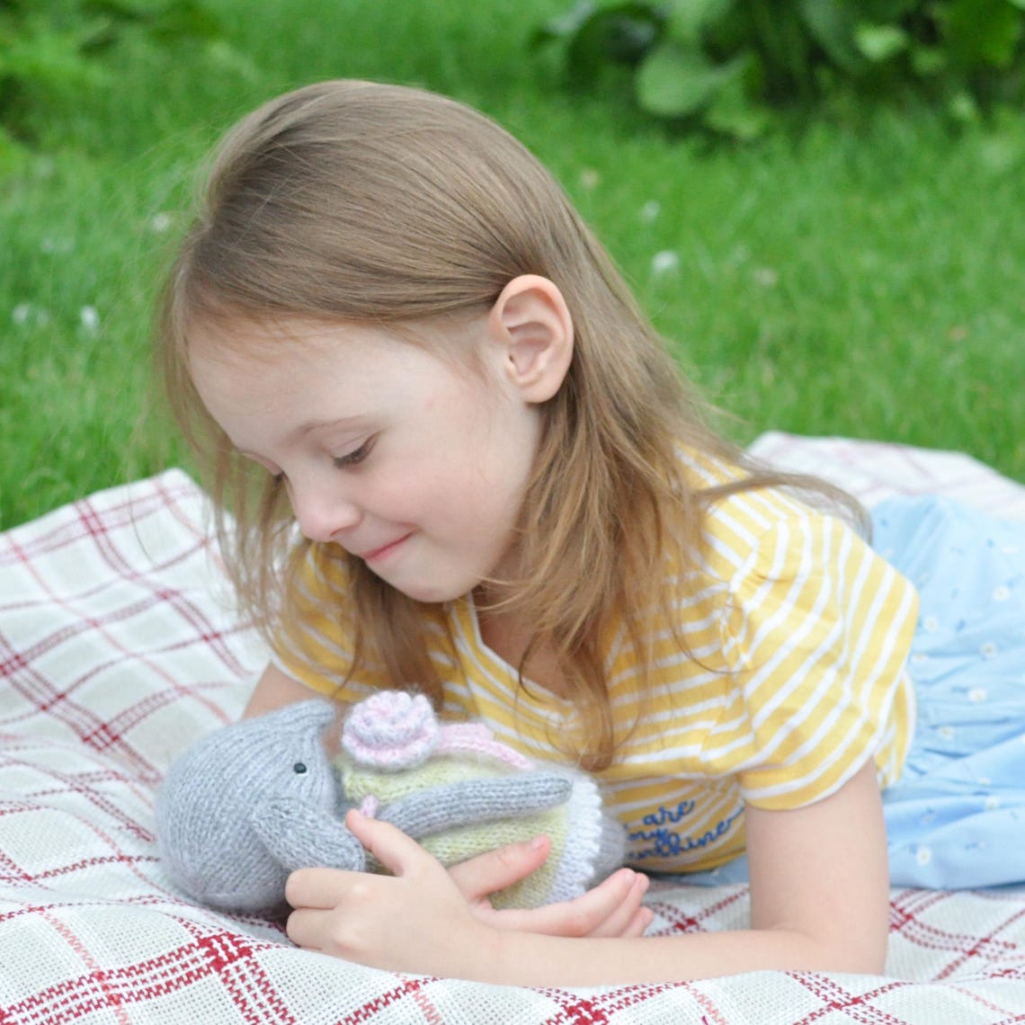 Lizzie and Eliphy the Elephant Twins. KNITTING Pattern. Two Patterns ...