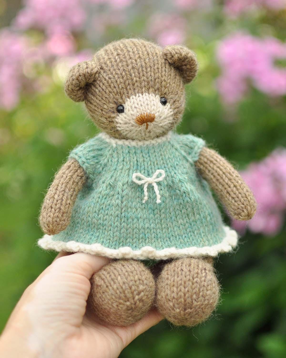Coco and Toto the Bears. KNITTING Pattern. Bear With the Dress ...