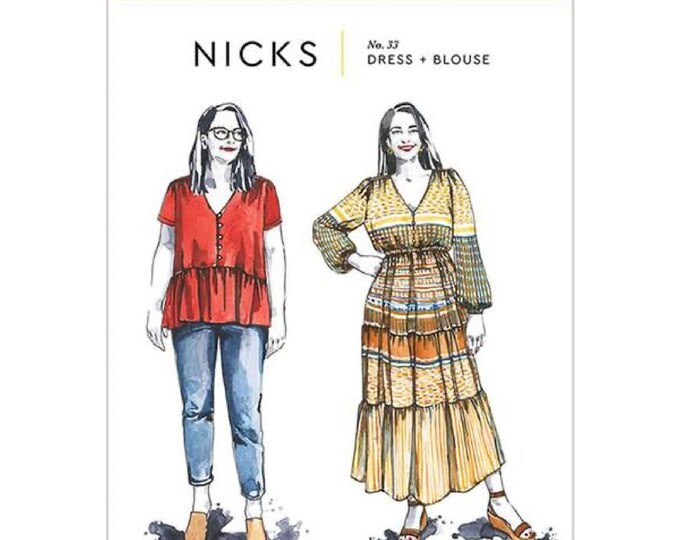 Closet Core Patterns - Nicks Dress + Blouse Pattern (printed Paper) - Etsy