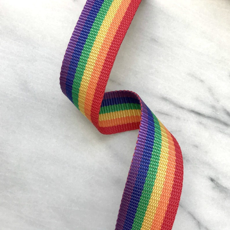 Rainbow Webbing 1.5 by the Yard | Etsy