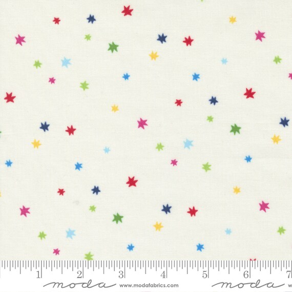 Moda Fabrics Rainbow Garden Collection Starburst in Cloud - Etsy