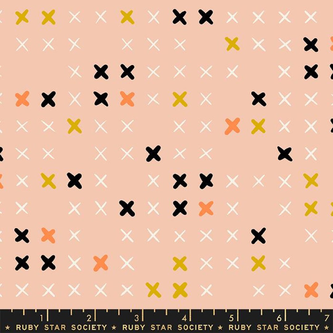 Ruby Star Society Spooky Darlings Collection Frankenstitches in Peach ...