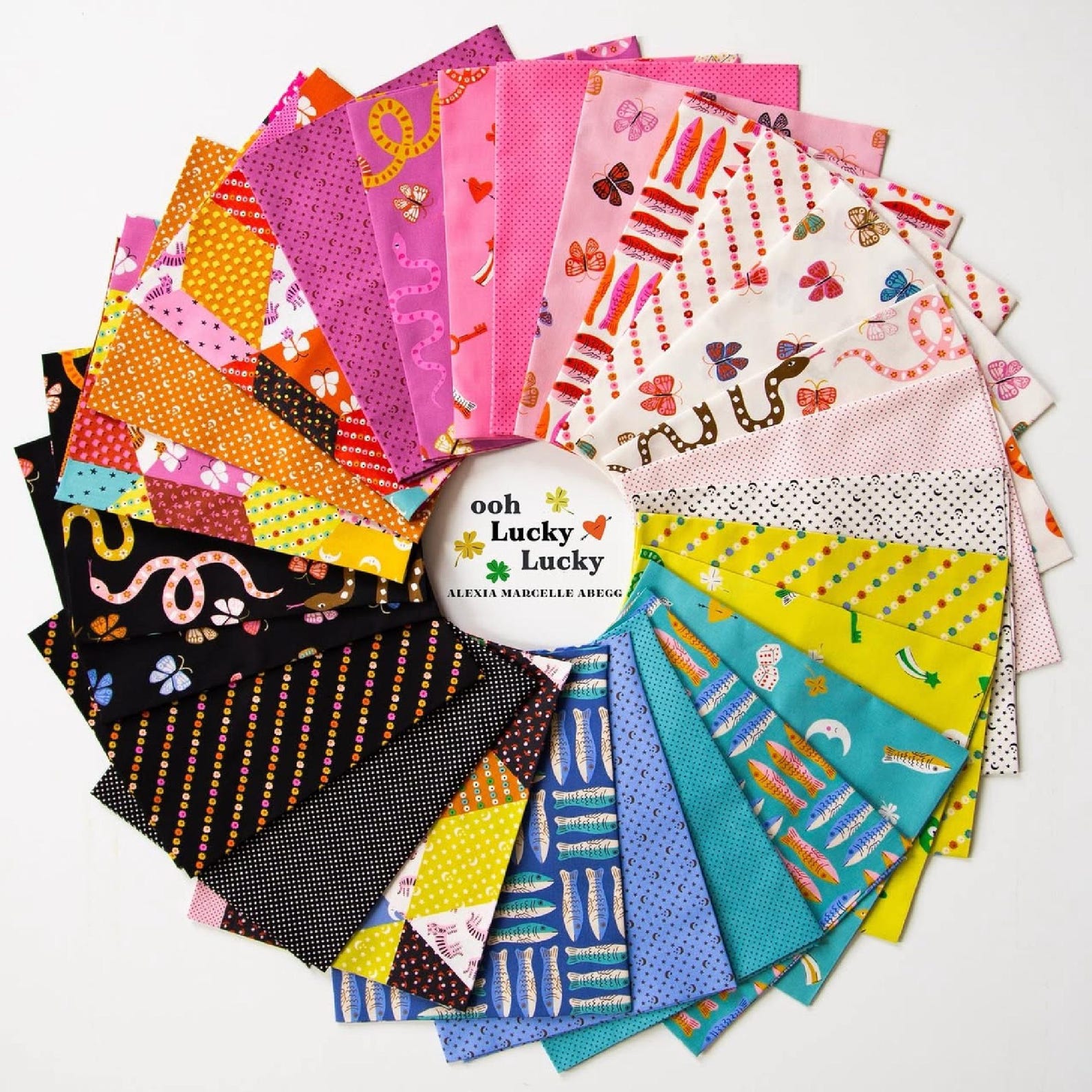 Ruby Star Society - Ooh Lucky Lucky Collection - Tumbling Blocks CANVAS ...