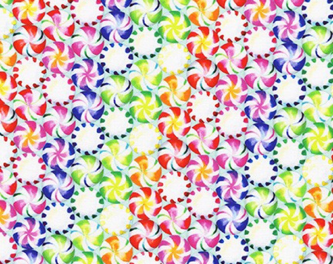 Robert Kaufman Glow Collection Peppermint Candy in Rainbow Last 1/2 ... Robert Kaufman Glow Collection Peppermint Candy in Rainbow Last 1/2 ...