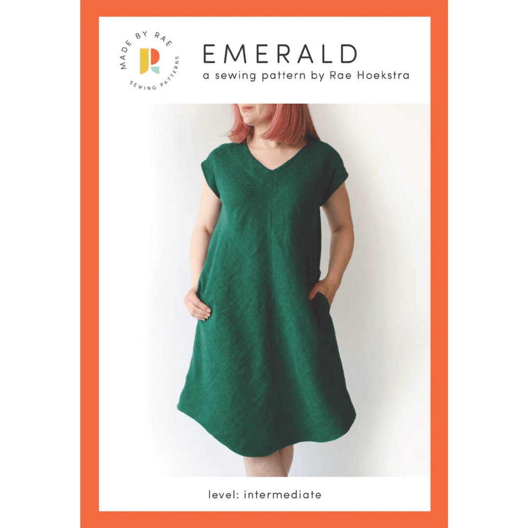 Made by Rae Emerald Dress Sewing Pattern printed Paper Pattern - Etsy
