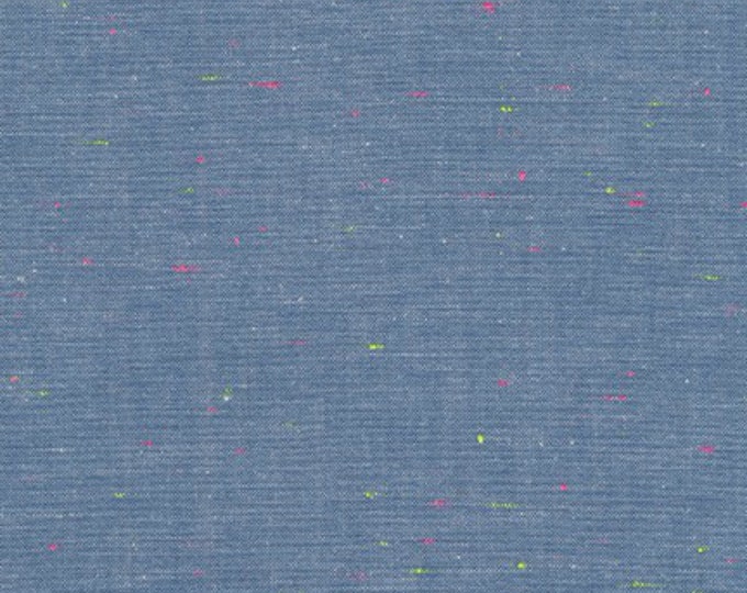 Robert Kaufman - Neon Neppy in Blue - Etsy