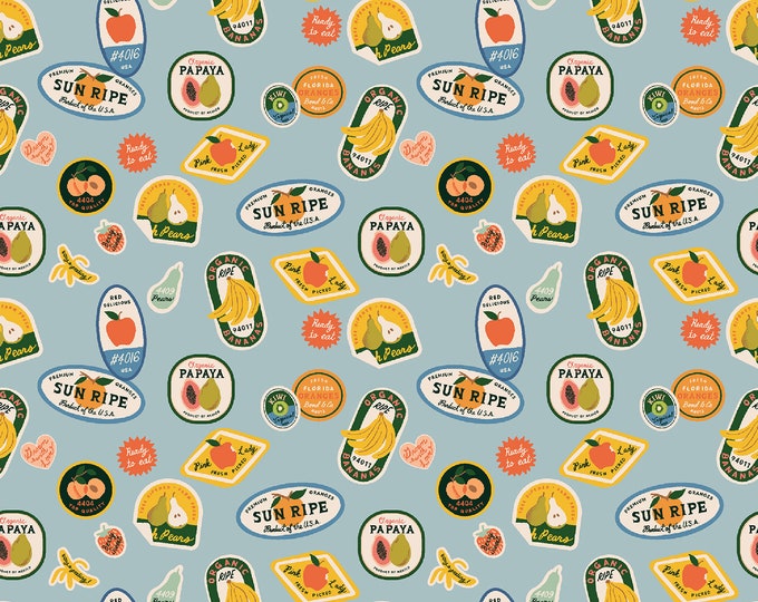 Rifle Paper Co. - Orchard Collection - Fruit Stickers in Light Blue ...