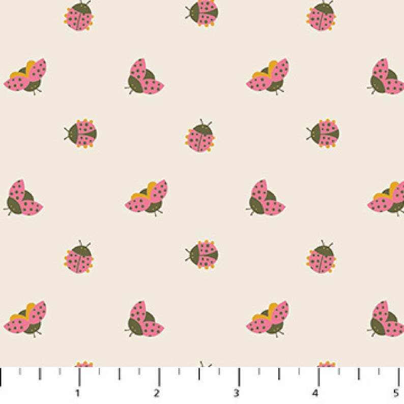 Figo Fabrics - Joyful June Collection by Sarah Hearts - Ladybugs in ...