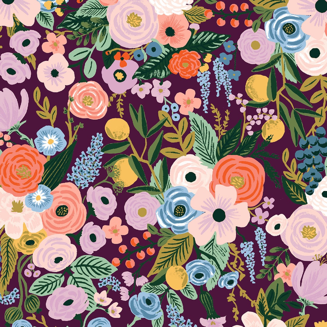 Rifle Paper Co. - Orchard Collection - Garden Party in Burgundy - Etsy